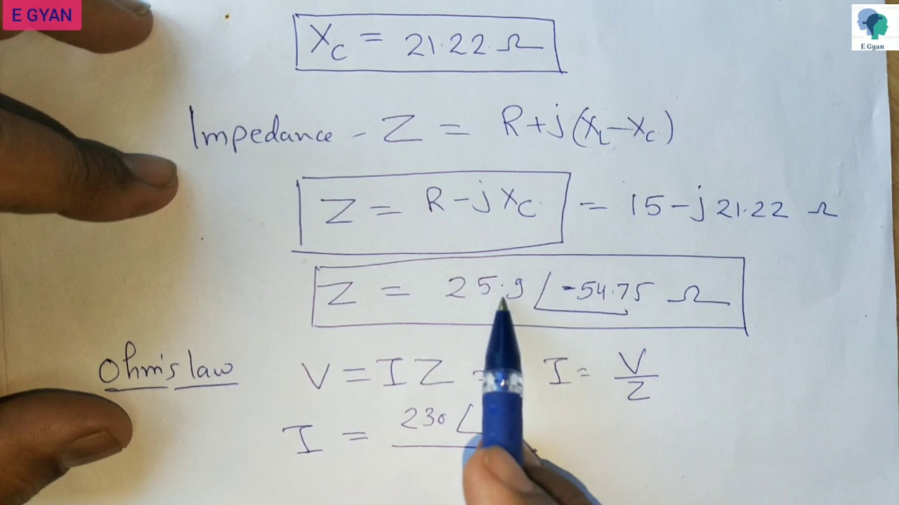 R C series Circuit numerical: AC Fundamentals : AC series circuit - YouTube