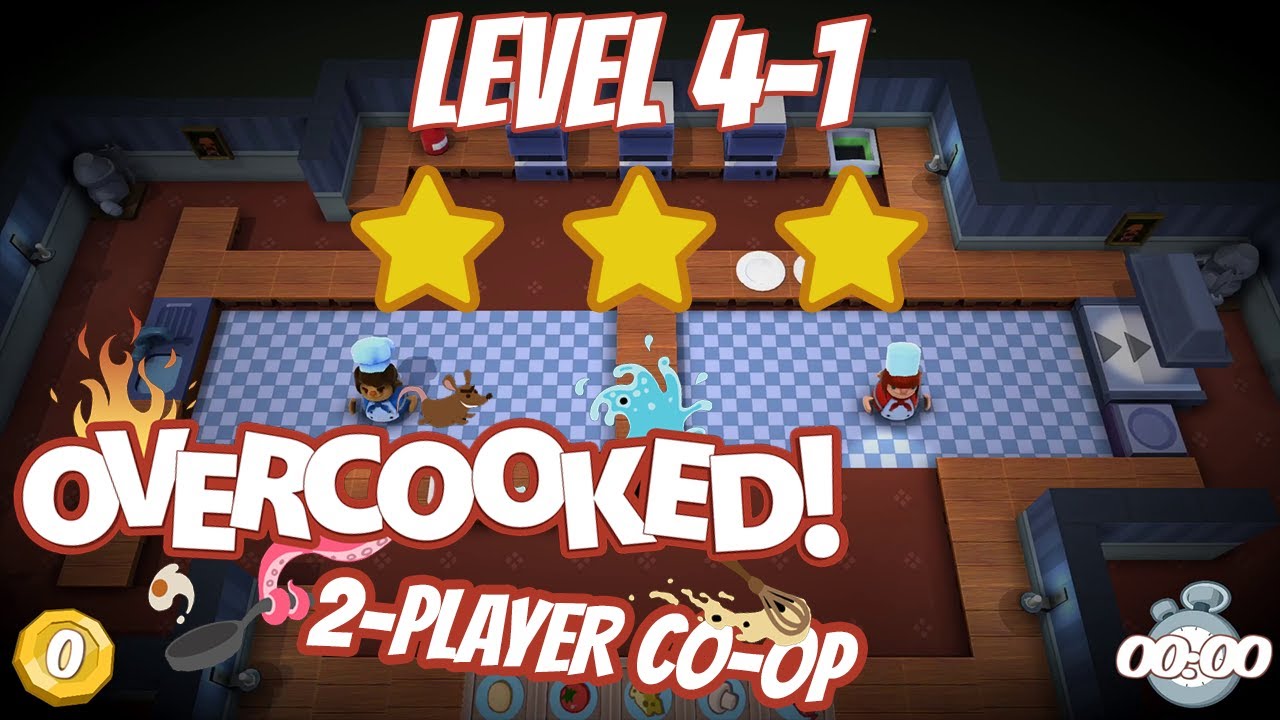 Overcooked - 3-Star Walkthrough: Level 4-1 (1080p 60 fps) - YouTube