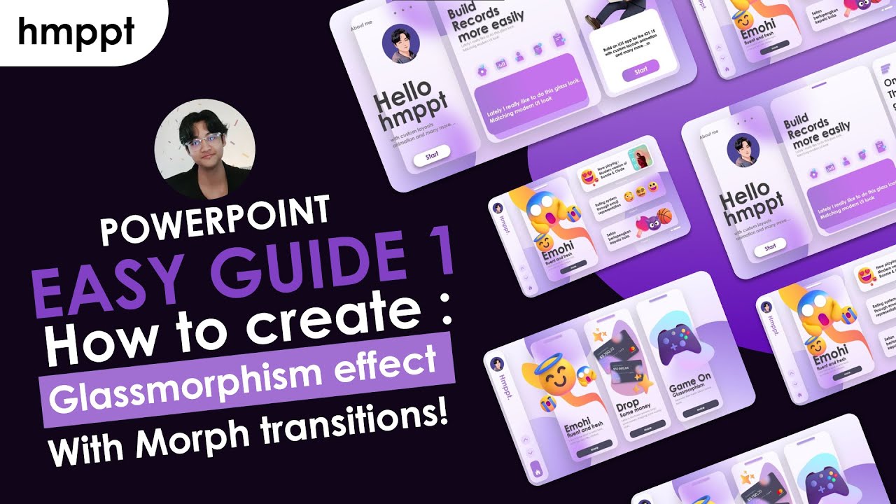 Easy Guide How To Make Glassmorphism Effect In Powerpoint From Design To Animation Step By Step