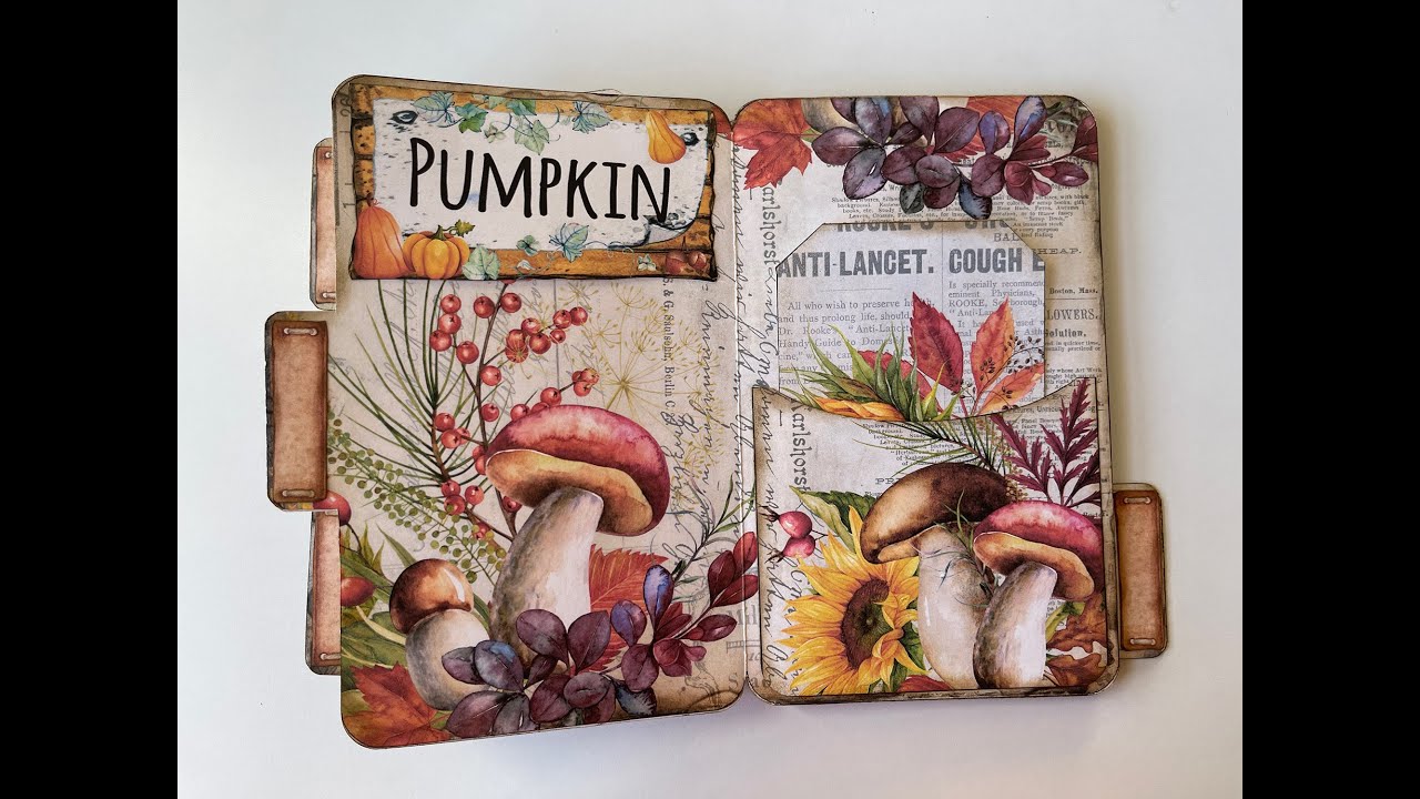 Printable Kit. Autumn Theme Ephemera storage folder flip through by SS ...