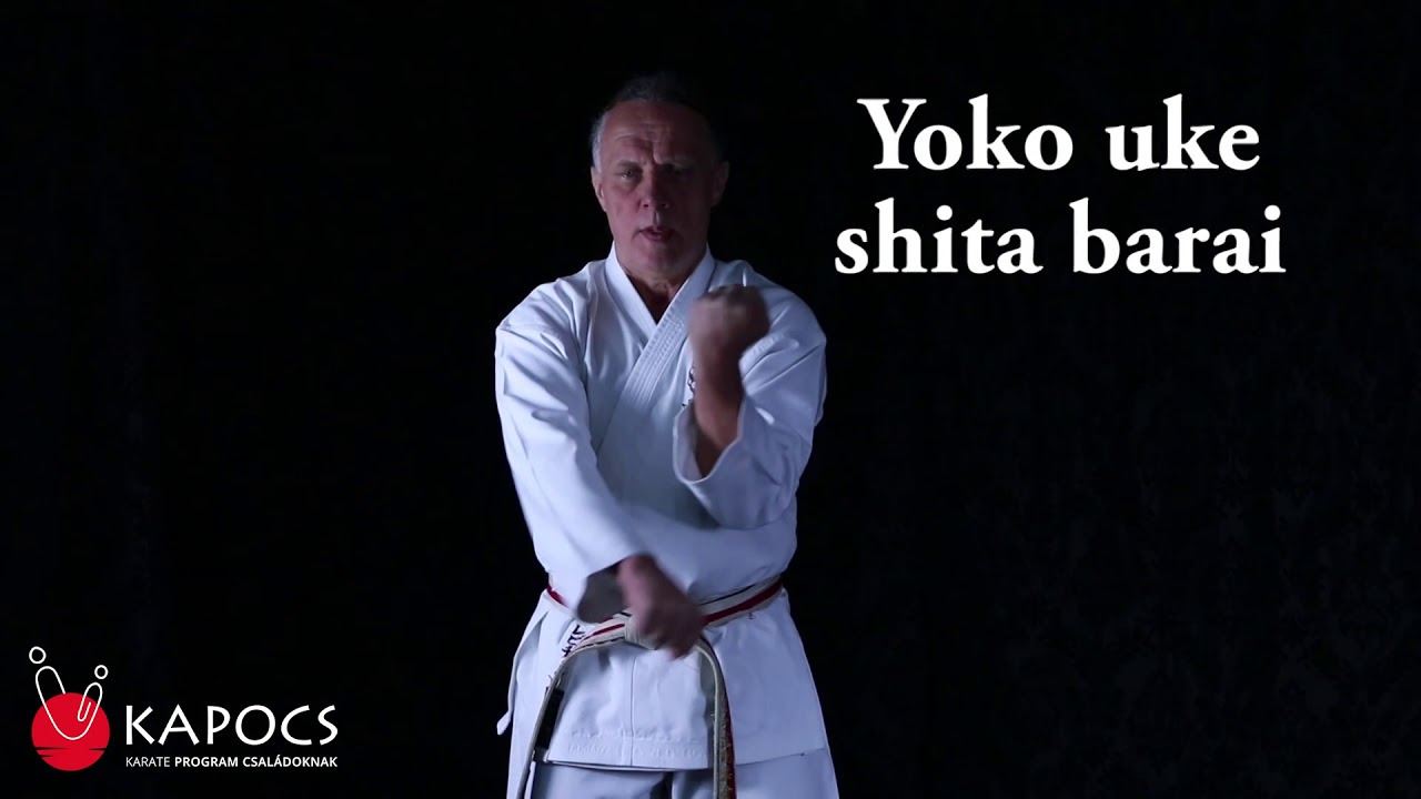 Karate Goju-ryu - Yoko uke shita barai - Kapocs Sportprogram - YouTube