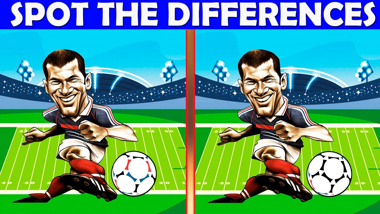 Spot The Difference : Football Pictures Puzzle No 5 - YouTube