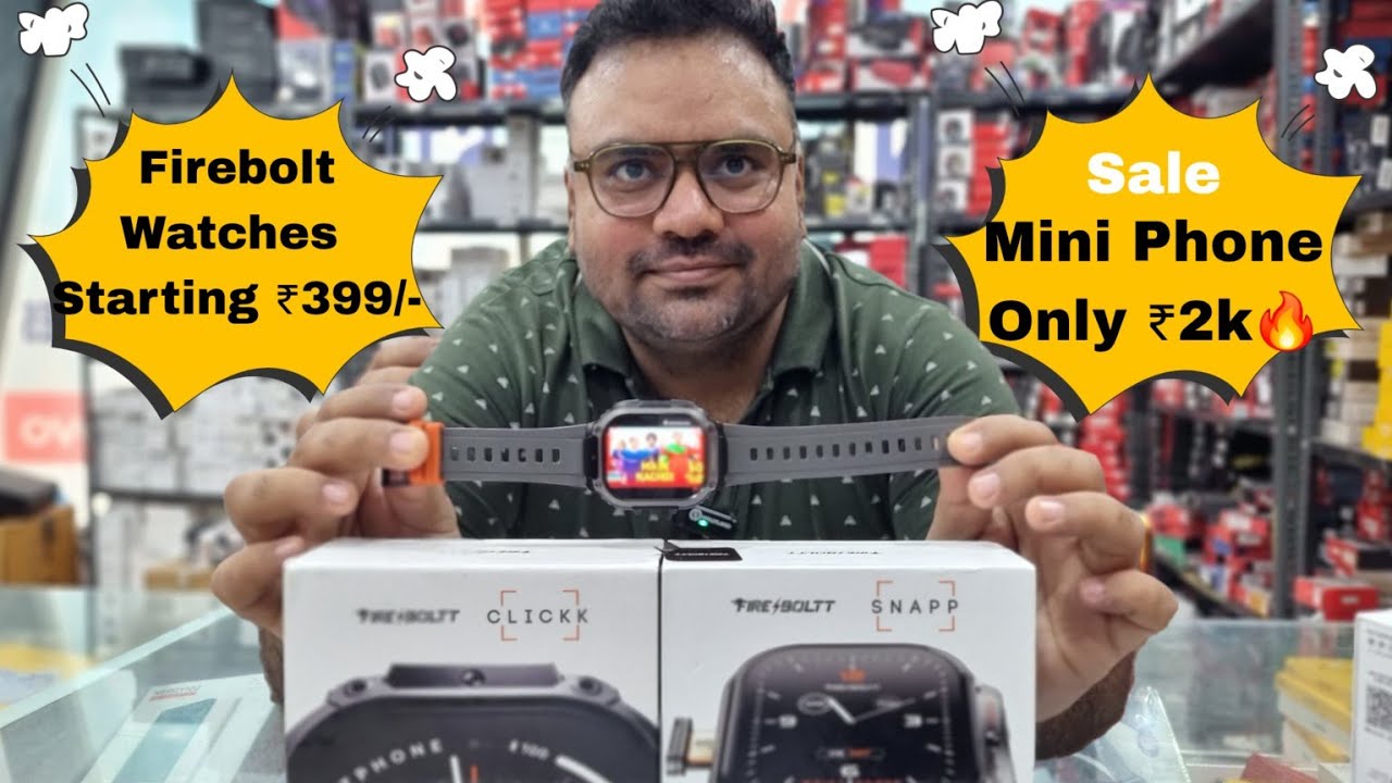 Starting ₹395/-😱FIREBOLT CALLING 4G WATCH || Firebolt Snapp Firebolt ...