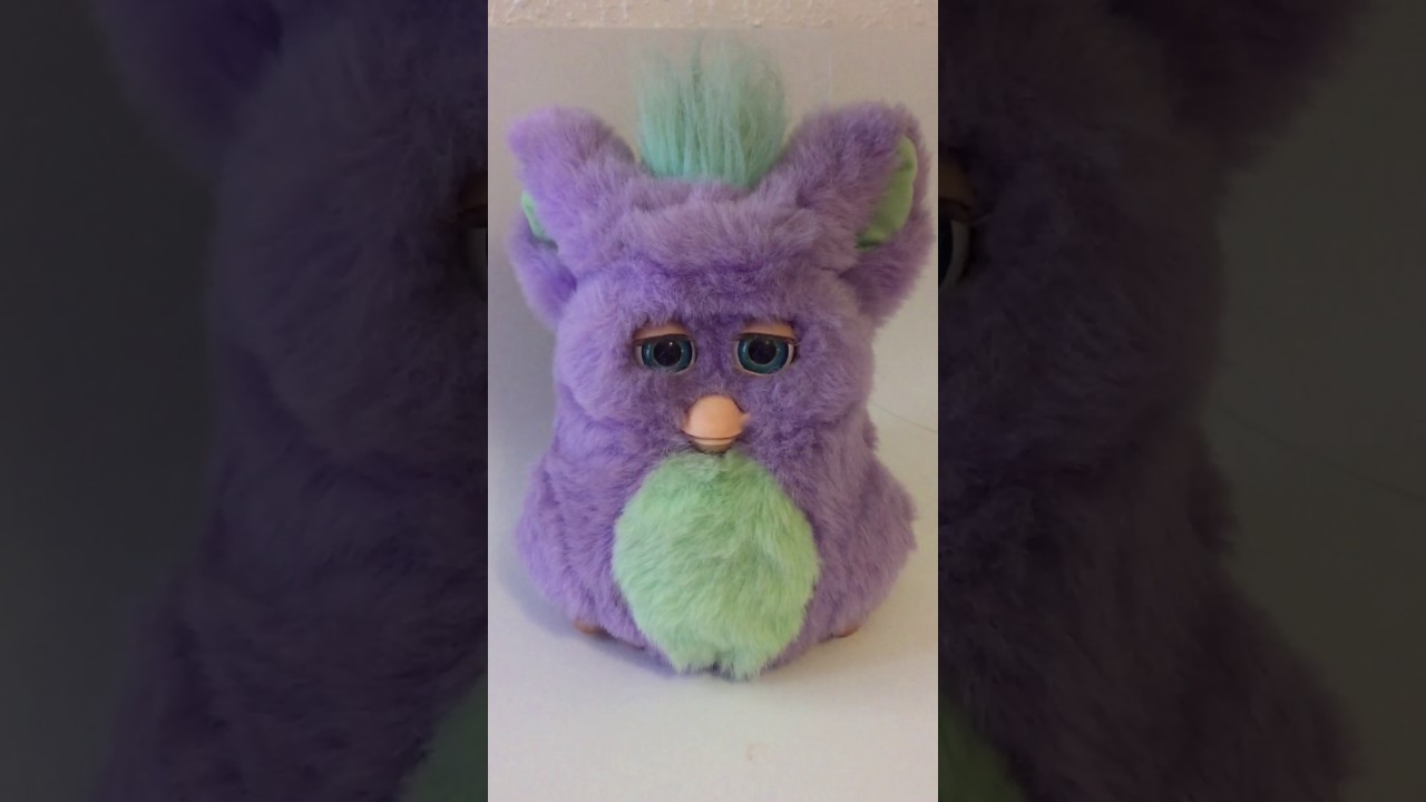 Funky Furby Purple Green Spanish Talking 2006 - YouTube