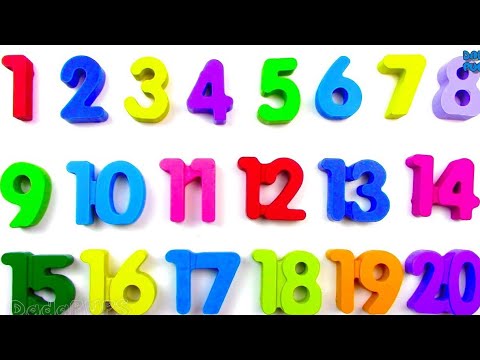 1-20 numbers for kids | 1234 number song for baby | colors name ...