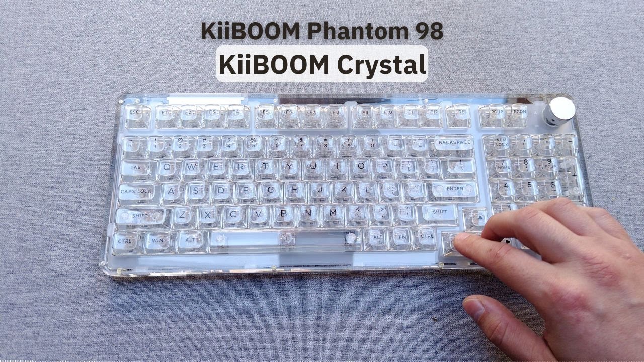 Fully transparent prebuilt keyboard | KiiBOOM Flick | KiiBOOM Crystal ...