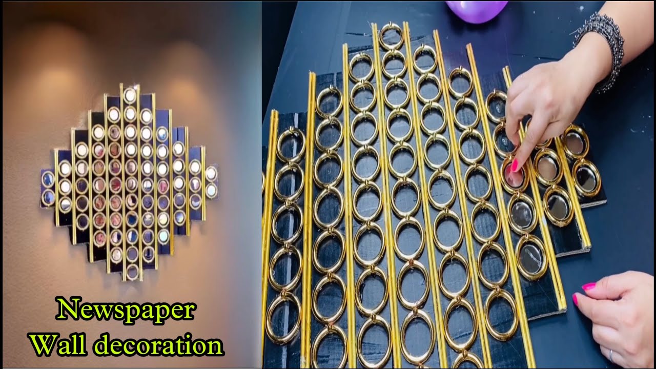 Newspaper Wall Art Decoration | Crafting | Diy | Fashion Pixies - YouTube