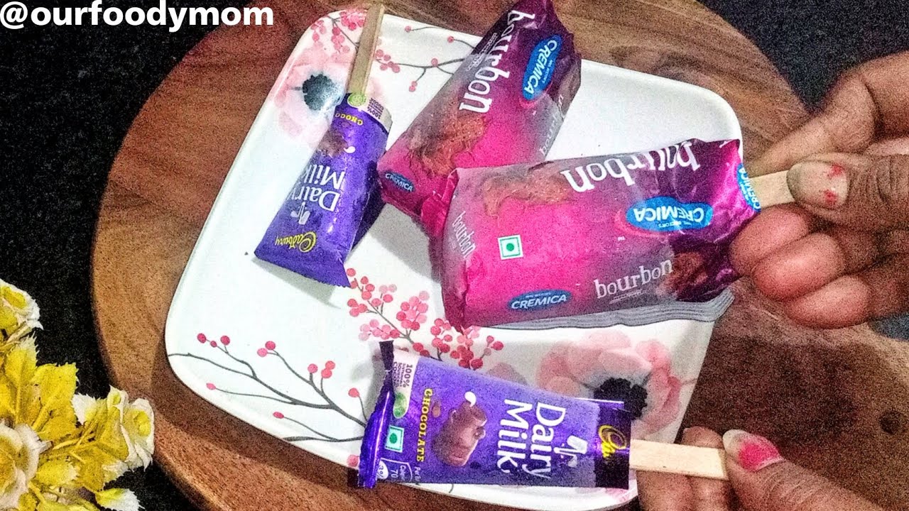 Chocolaty Choco bar Ice-cream with Dairy milk & Bourbino | Chocolate ...