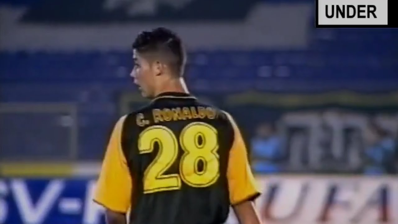 17 Years Old Cristiano Ronaldo vs Partizan (Away) 2002/2003 - YouTube