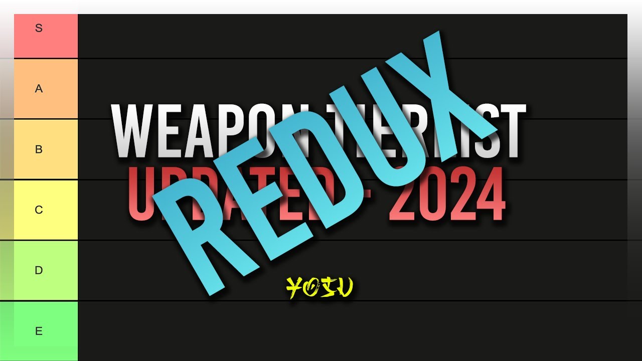 Weapon Tierlist REDUX/REDONE/REVAMP/DON'T WATCH LAST TIERLIST - Update ...