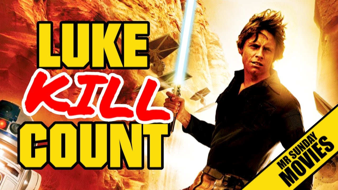 LUKE SKYWALKER Movie Kill Count Supercut - YouTube