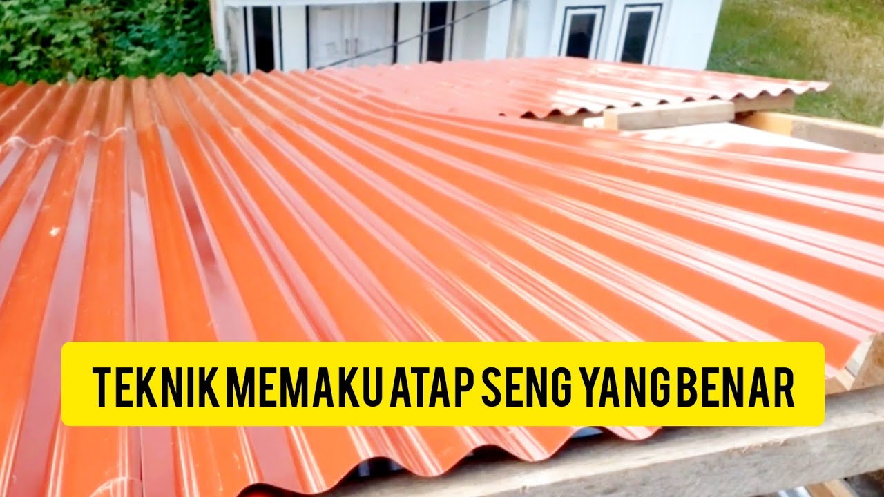 ini rahasia pemasangan atap seng rumah - YouTube