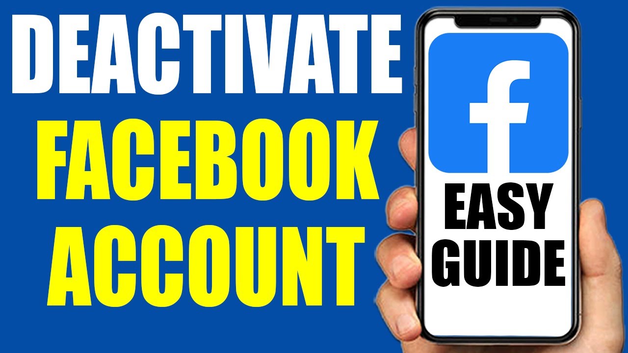How to Deactivate Facebook Account - 2024 - YouTube