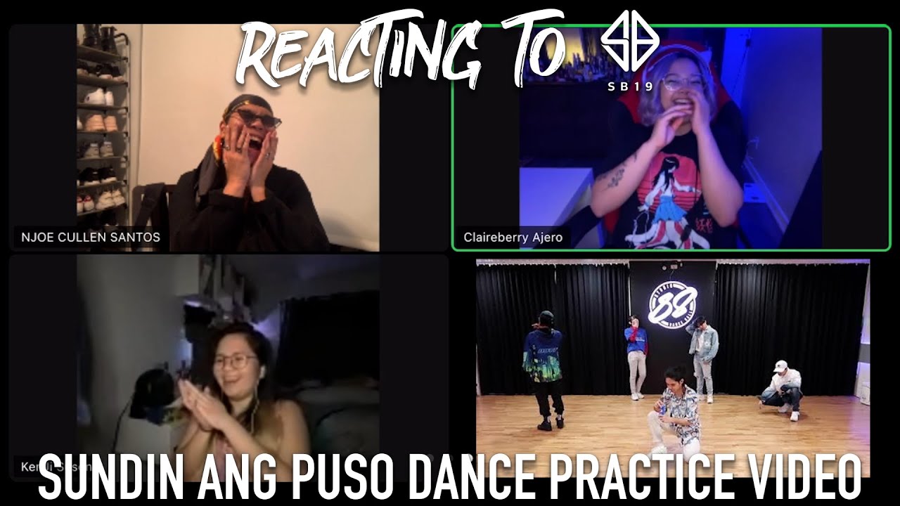 Reacting to SUNDIN ANG PUSO Dance Practice Video 💙 - YouTube