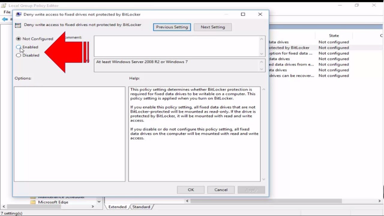 How to Allow & Disable Write Access to Fixed Data Drives Not Protected ...