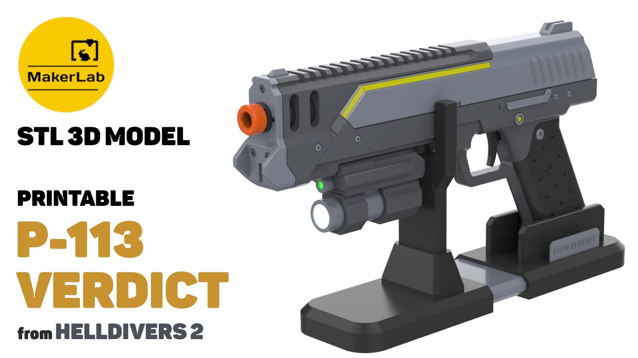 P-113 Verdict - Helldivers 2 - Printable 3d model - STL files - YouTube