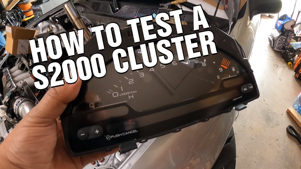 HOW TO BENCH TEST A S2000 AP1 CLUSTER - YouTube