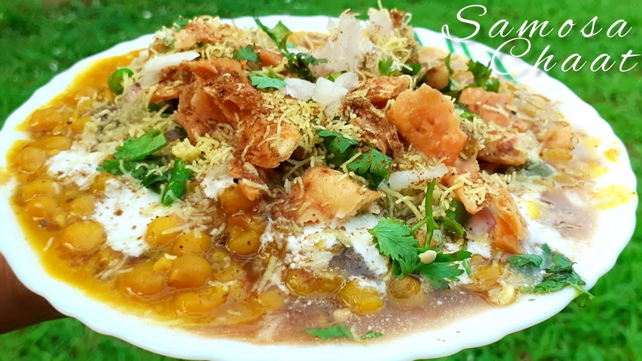 Samosa chaat| How to make samosa matar chaat| Indian street food recipe ...