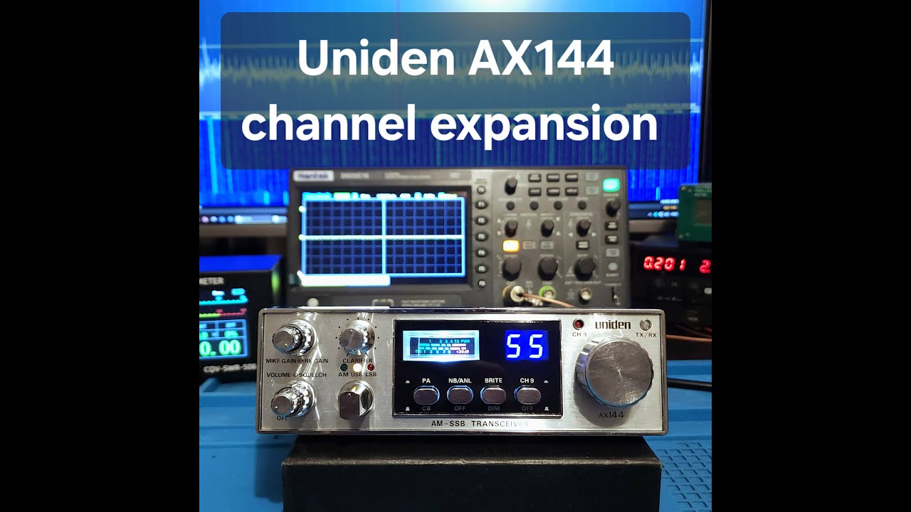 CB Radio Uniden AX144 channel expansion with a serial PLL chip and ...