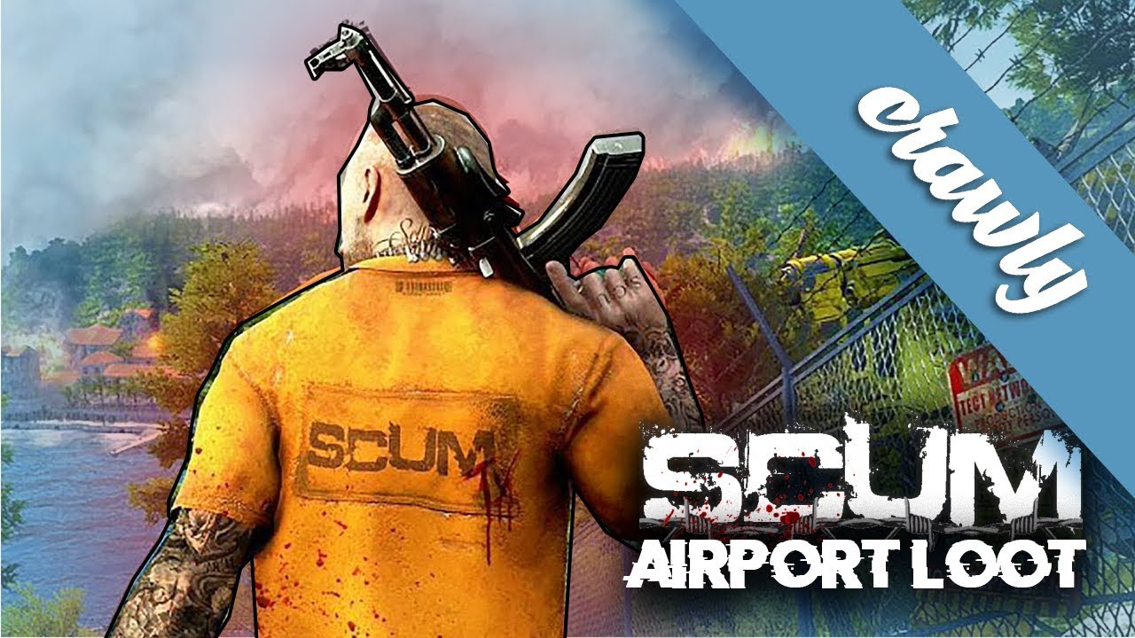 SCUM Airport Gameplay (High loot, kills and more robots!) - YouTube