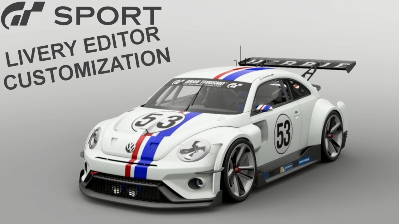 GT SPORT LIVERY EDITOR | HERBIE LIVERY (Volkswagen Beetle Gr3) [SPEED ...