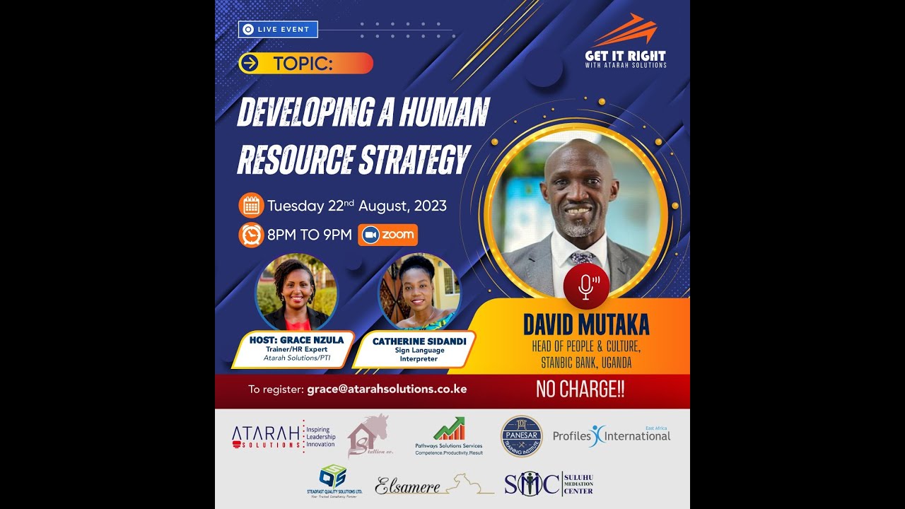 Developing a Human Resource Strategy by David Mutaka - YouTube