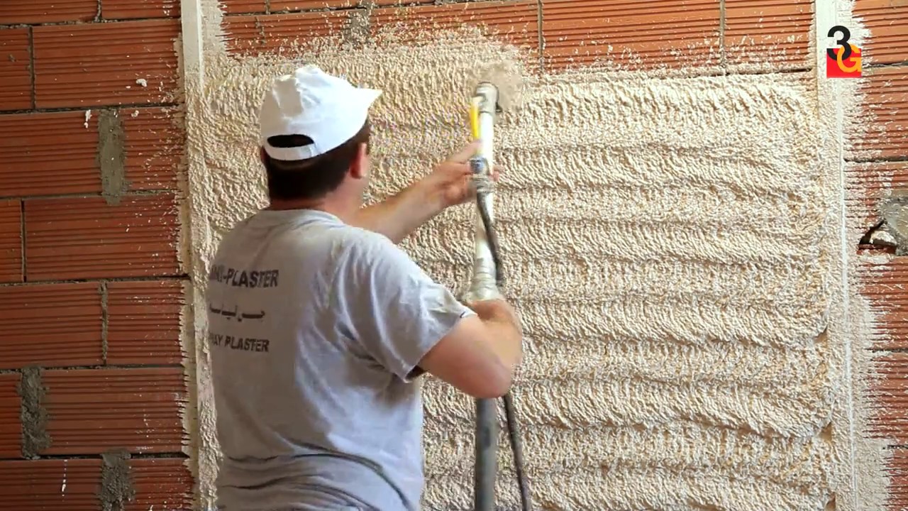 Modern Wall Plaster ( UNI- Plaster M from LAFARGE ) - YouTube