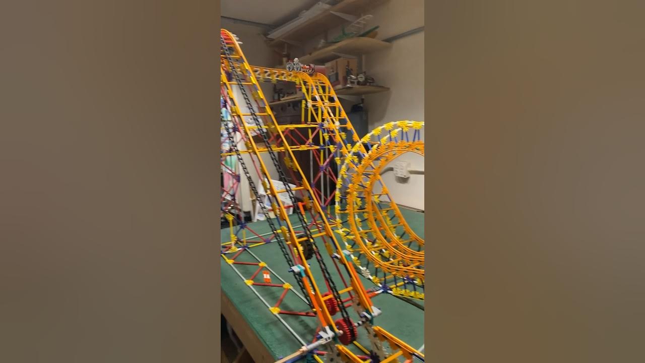 Knex roller coaster demo - YouTube