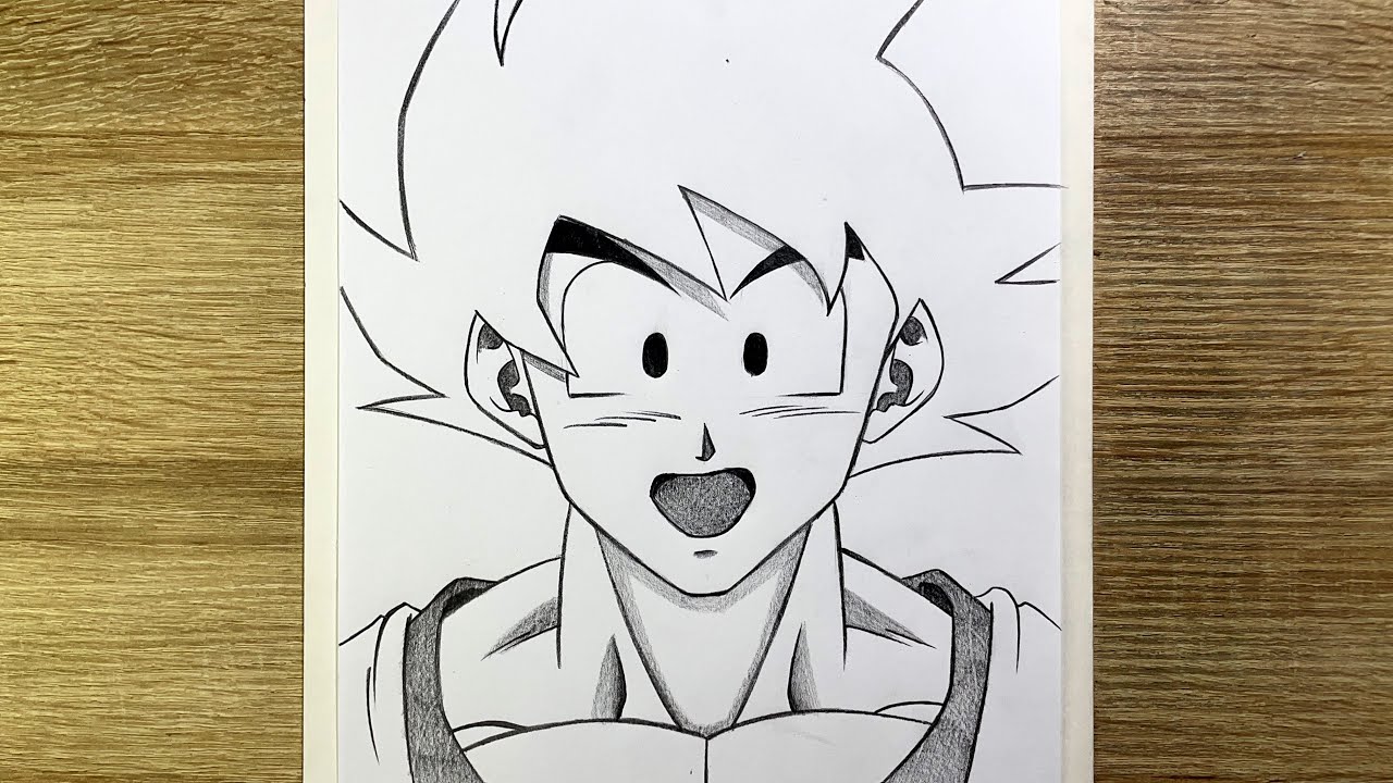 How to Draw Goku – Easy Pencil Drawing Tutorial for Beginners (Dragon ...