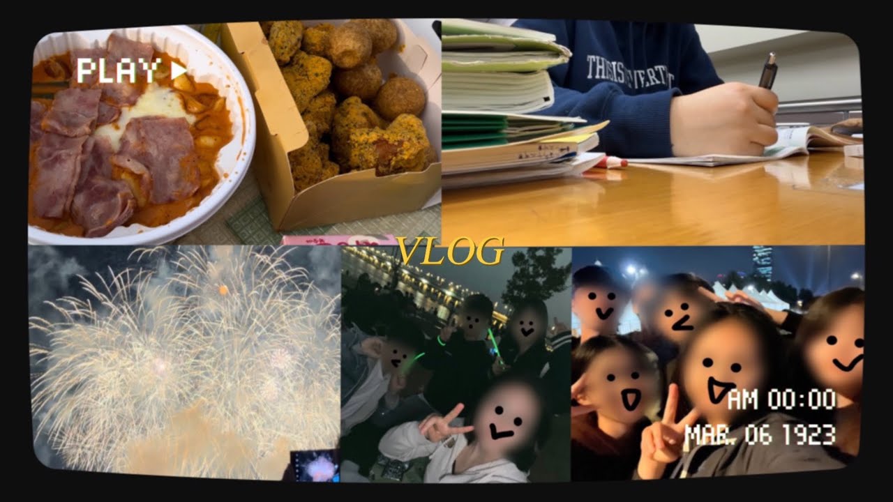 Vlog 일상 브이로그 • 여의도 불꽃축제 • 한강 브이로그 • 기말준비 • 09년생 시험기간 브이로그 • 중2 마지막 기말