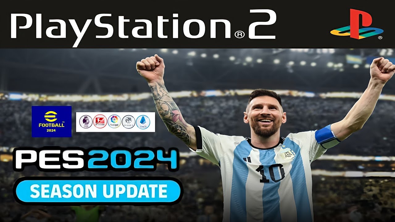 PES 2024 PS2 ISO EFOOTBALL ATUALIZADO DOWNLOAD GRÁTIS - YouTube