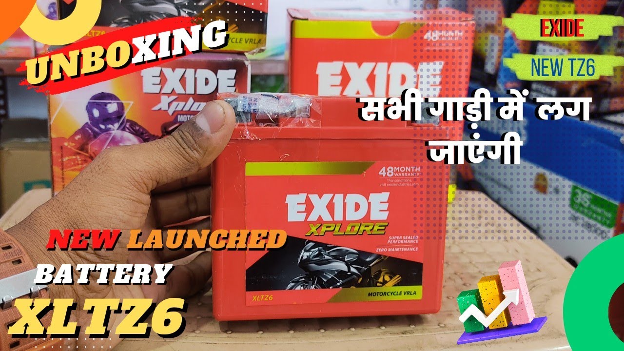 Exide Newly Launched XLTZ6 Battery, Exide Bike Battery Unboxing, Get ...