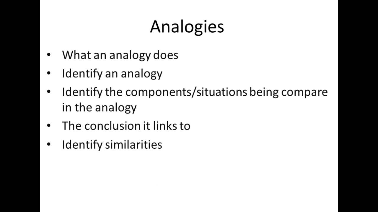 Unit 2: Analogies - The different types of question - YouTube