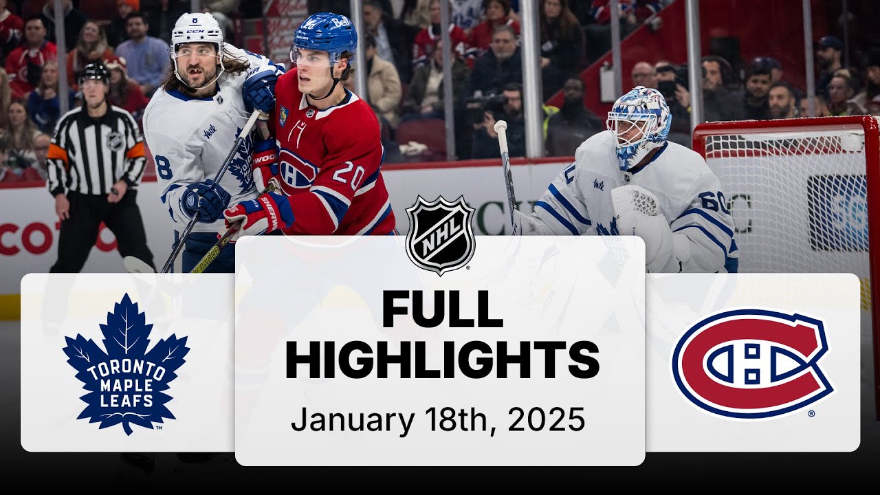 NHL Highlights | Maple Leafs vs. Canadiens - January 18, 2025 - YouTube