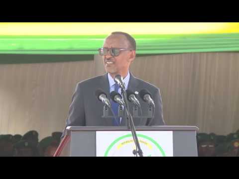 President Kagame speaks to 180 newly commissioned officer cadets at ...