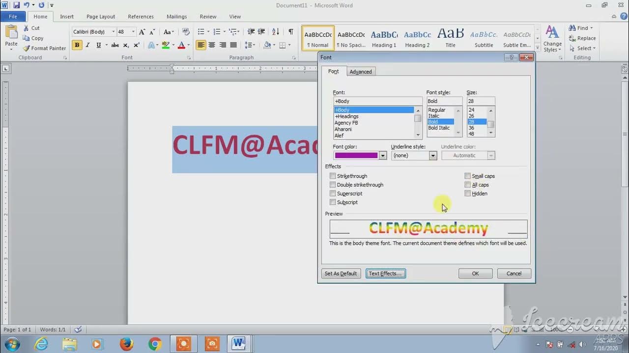 BASIC ms word - YouTube