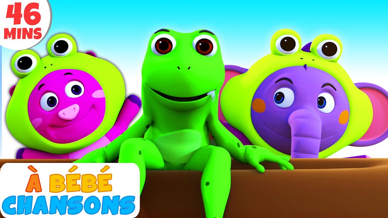All Babies Channel French | Cinq Petites Grenouilles 🐸 | Comptine Bébé ...