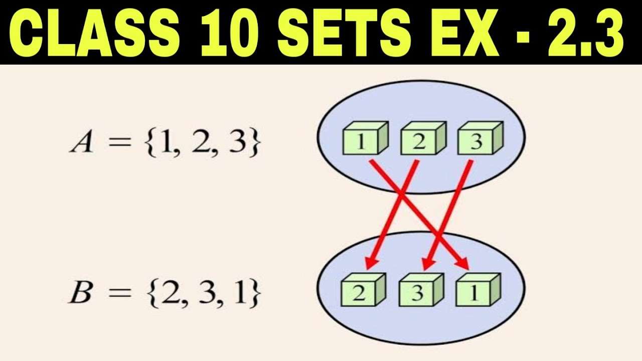 Class 10 sets Exercise 2.3 | SETS | Equal sets | Unequal sets | subsets ...