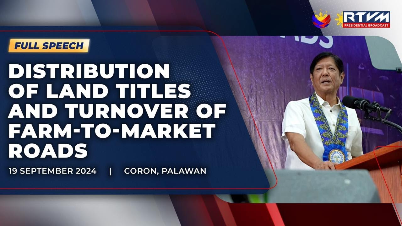 Distribution of Land Titles and Turnover of Farm-to-Market Roads ...