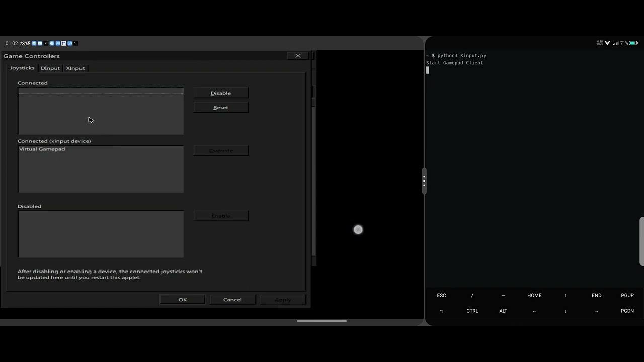 Test mobox Xinput - YouTube