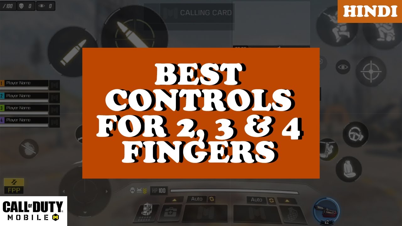 Best 2, 3 & 4 Fingers Layout Setup (Claw + HUD) for Call of Duty Mobile ...