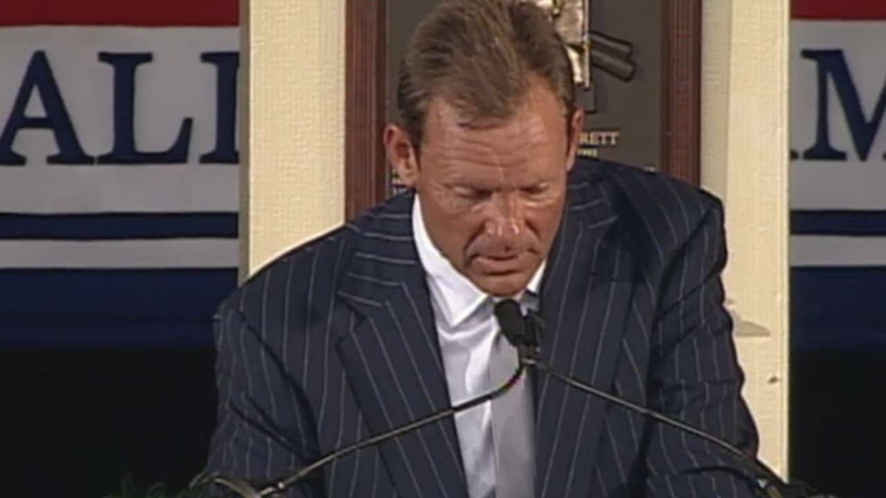 George Brett thanks his brothers during HOF speech - YouTube