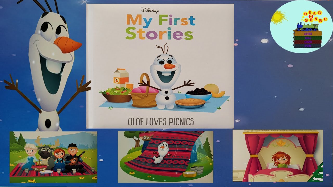 Kids Read Aloud Snowman Story - OLAF LOVES PICNICS (Disney) - YouTube