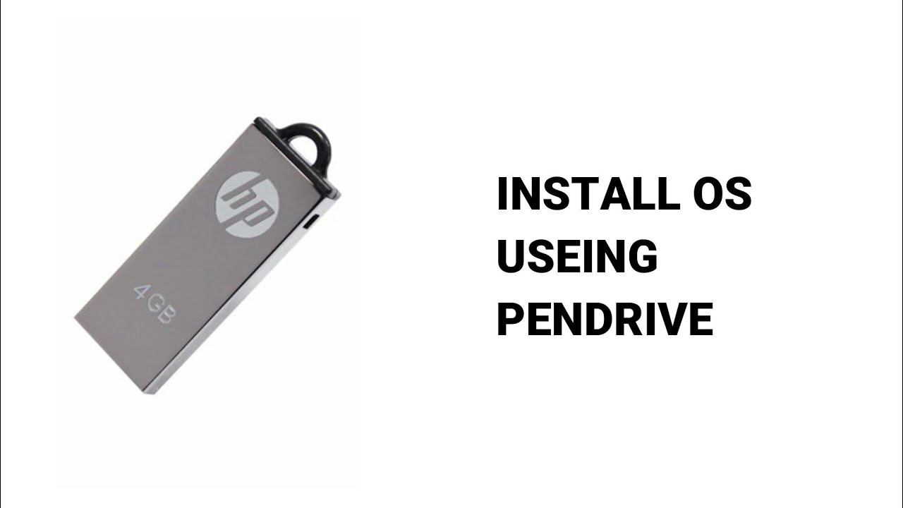 How to install os using pendrive? - YouTube