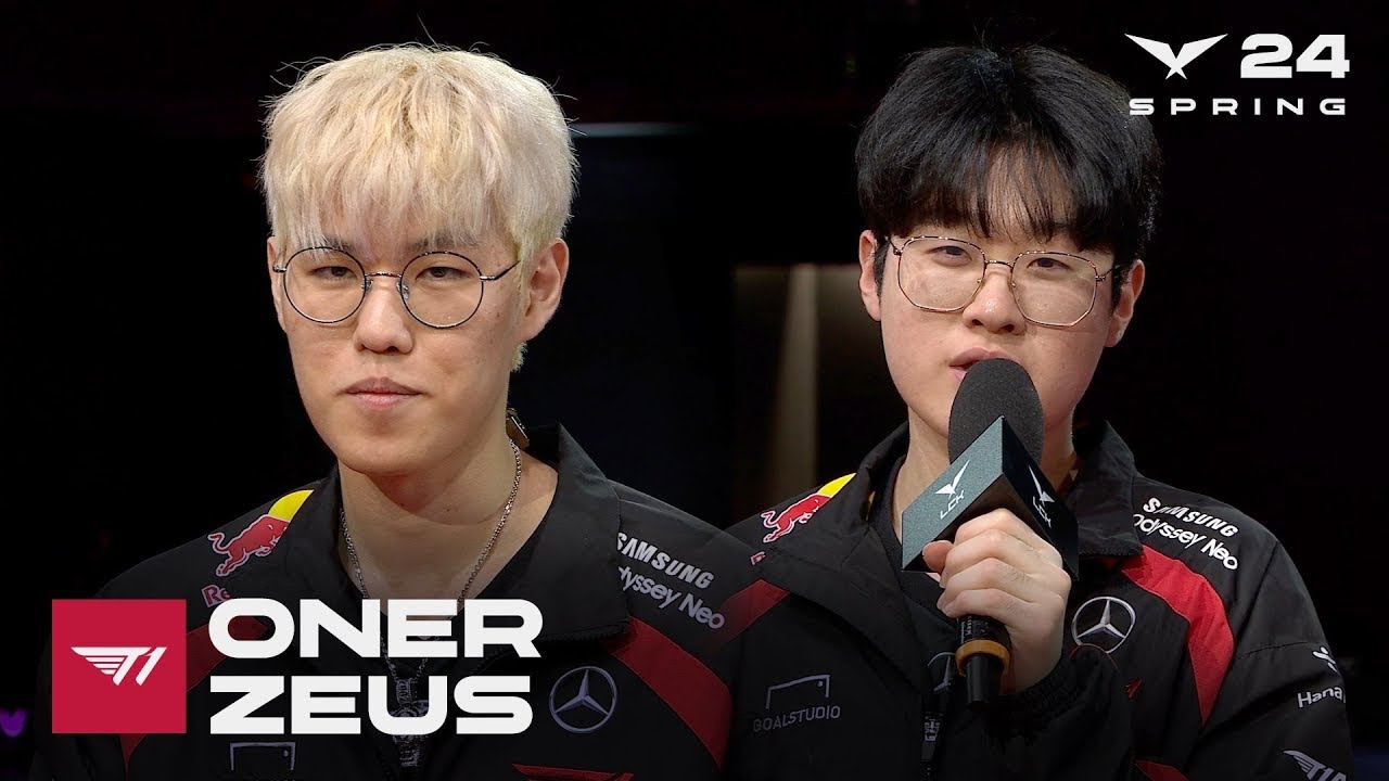 [VIETSUB] Phỏng Vấn T1 Oner, Zeus| LCK Mùa Xuân 2024 [T1 vs KDF] - YouTube
