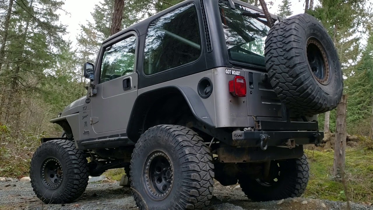 Jeep TJ 4L with Flowmaster Exhaust - YouTube