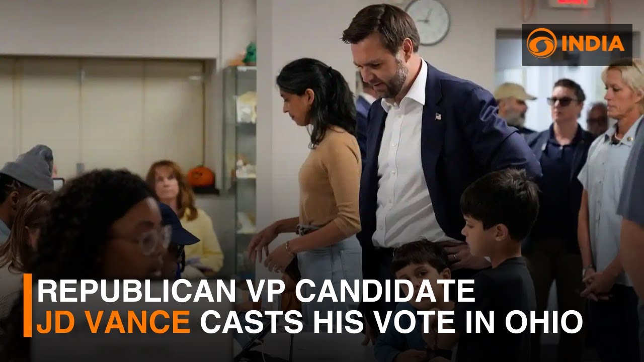 Republican VP Candidate JD Vance Casts His Vote in Ohio | DD India ...