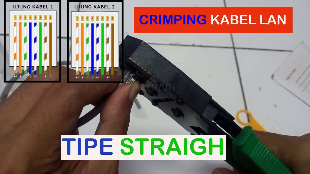 Crimping Kabel LAN Konektor RJ45 - YouTube