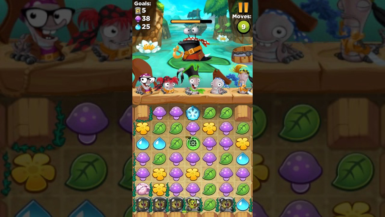 Best Fiends - CAPTAIN SLUG'S TREASURE #2 Level 6 - Walkthrough - YouTube