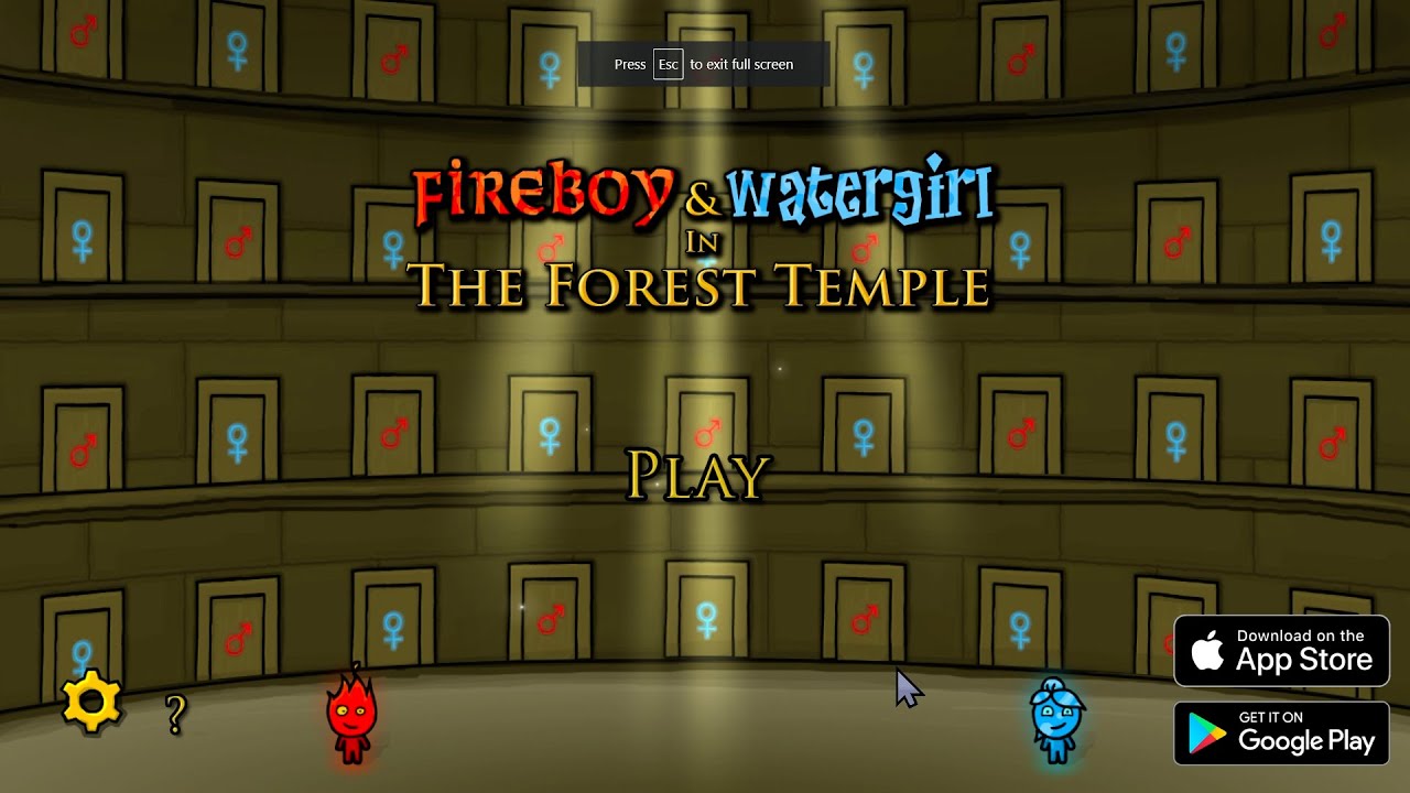 Fire Boy and Water Girl - Forest Temple - Level 1-10 - Gameplay #gaming ...
